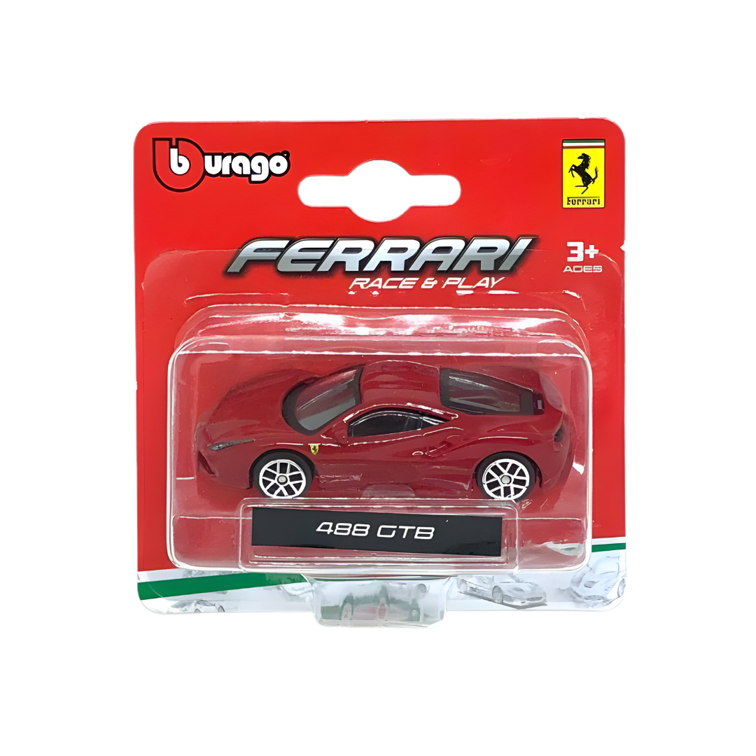 BBURAGO 488 GTB 1/64 – Toy Tycoon