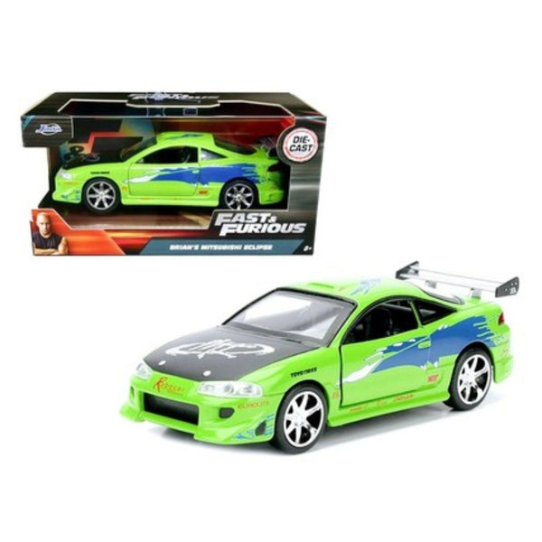 JADA FAST AND FURIOUS 1995 Mitsubishi Eclipse - Green – Toy Tycoon